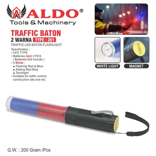 Jual TRAFFIC BATTON 2 WARNA MERAH DAN BIRU TYPE : 261 / STICK LAMPU ...