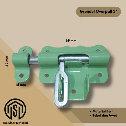 Jual GRENDEL GUDANG TEBAL 3" / SLOT GRENDEL GUDANG OVERPALL GEMBOK 3 ...