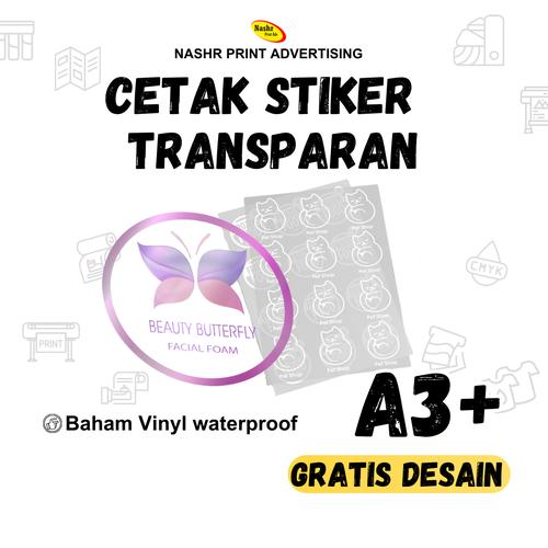 Jual CETAK STIKER TRANSPARAN A3+ | CETAK STIKER LABEL TRANSPARAN CUSTOM ...