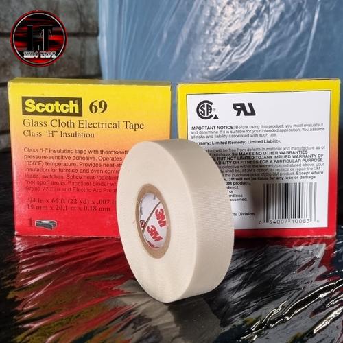 Jual 3M Scotch 69 Glass Cloth Electrical Tape Clas "H" Original ...
