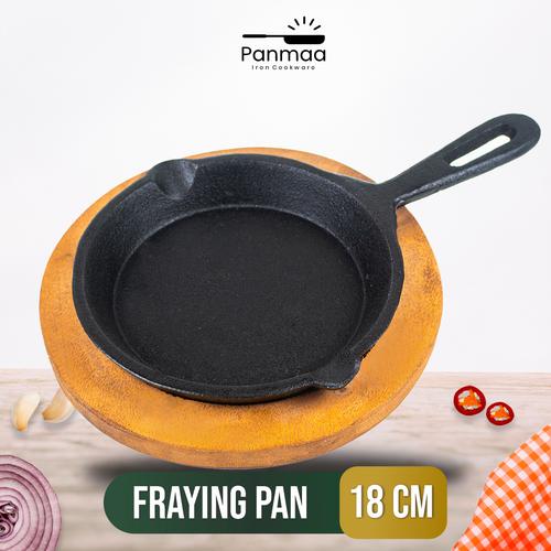 Promo Cast Iron Hot Plate Steak / Teflon / Flaying pan (18cm) - Kab ...
