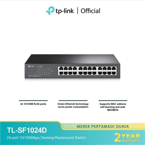 Jual TP-LINK TL-SF1024D 24-port 10/100Mbps Desktop/Rackmount Switch ...