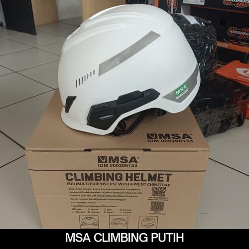 Jual MSA H1 Safety Helmet Climbing Putih Helm Safety Msa Trivent Lokal ...