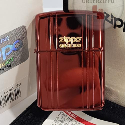 Jual Zippo Original Armor Red Glossy Lines Design Limited Edition 3 ...