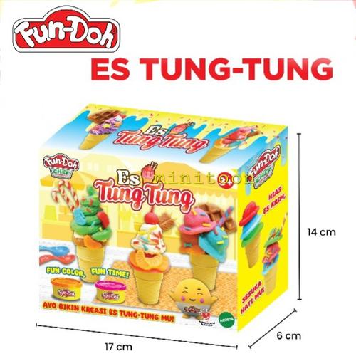 Jual FUN-DOH ES KRIM Mainan Fundoh ICE CREAM Membuat Es Tung Tung dan ...