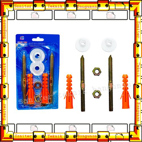 Jual Baut Closet Duduk Universal / Baud Closed / Sekrup Closet Toilet ...