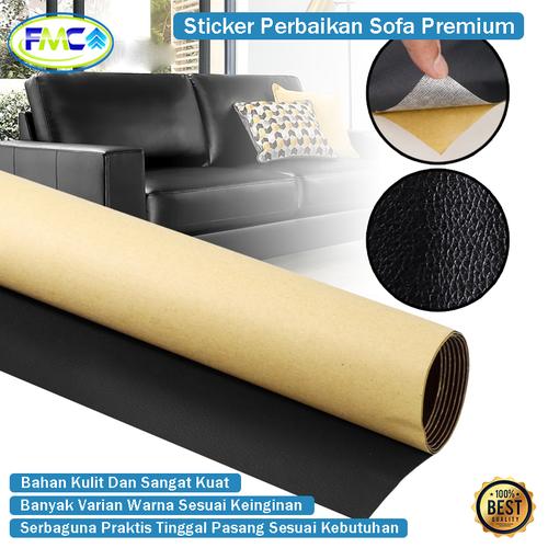 Jual Sticker Kulit Sofa Furniture Tempelan Perbaikan Bangku Rusak Bahan ...