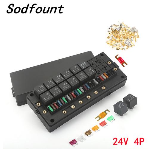Jual New Energy Vehicle Control 16 Relay Box Holder Touring 24V 4P ...