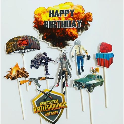 Jual Topper Cake Birthday Tusukan Hiasan Kue Ulang Tahun - PUBG Games ...