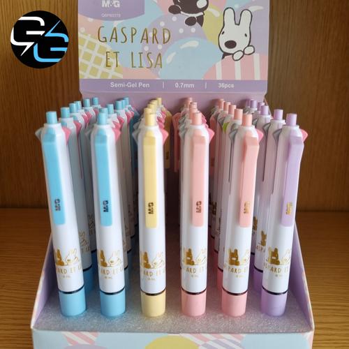 Jual M&G Gaspard et Lisa 4 in 1 Retracable Semi Gel Pen 0.7mm | Pen 4 ...