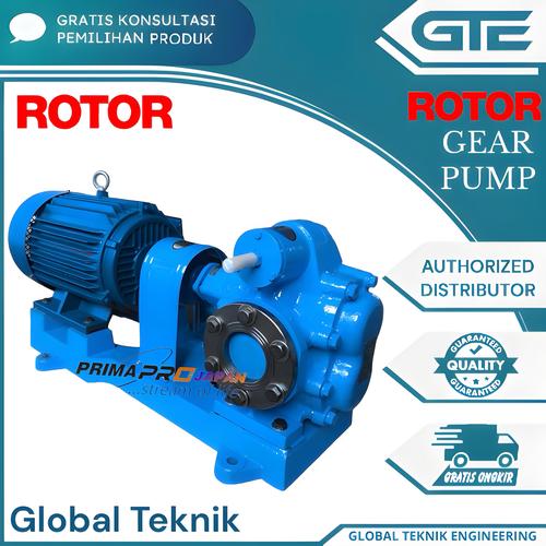 Jual Pompa Gear Pump RK-200 4kw 5.5hp Rotor Gear Pump Oli Solar minyak ...