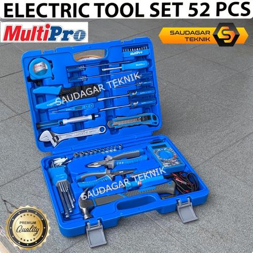 Jual Multipro Tool Kit Set 52 Pcs Electric Tool Set Hand Tool Toolset ...