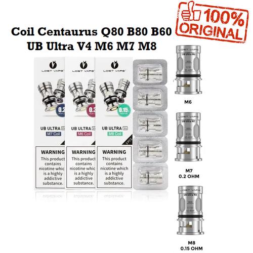 Jual Koil UB Ultra V4 M6 0.3 M7 0.2 M8 0.15 Ohm Coil Replacement for ...