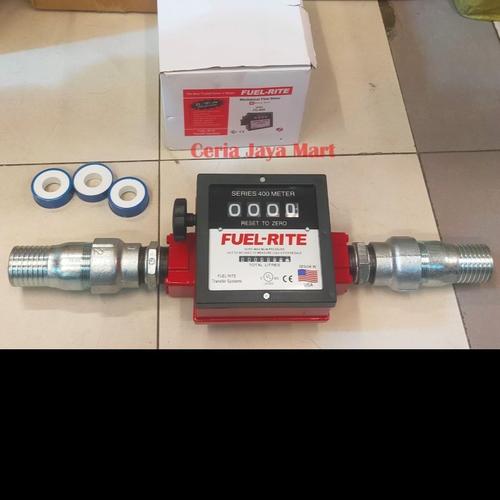 Jual Flow meter set 2" Inch Meteran solar / Minyak / Oil Merk Fuel Rite ...