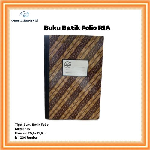 Jual RIA Buku Batik Folio / F4 Ukuran 31,5x20,5cm Isi 200 Lembar Murah ...