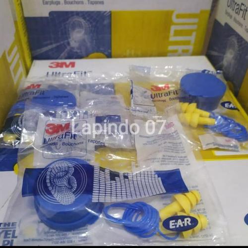 Jual ear plugs ultra fit 3M tipe 340-4002 safety telinga 1 box isi 50 ...