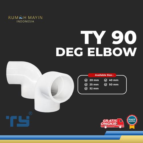 Jual TY 90 Deg Elbow Knee / Keni / L Pipa Pipe U – PVC by 3 Pawns ...
