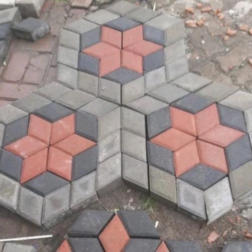 Jual Paving block 3D tebal 6cm - Hitam - Jakarta Selatan - Roster Sinar ...