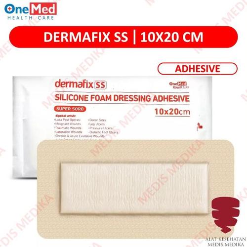 Jual Dermafix SS 10 x 20 cm Onemed Adhesive Foam Dressing Plester Luka ...