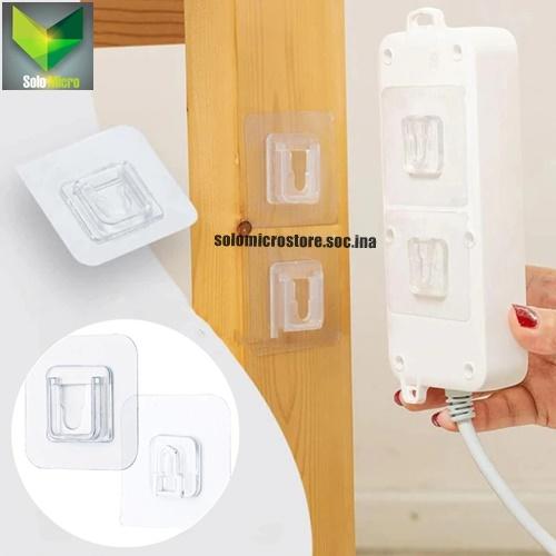 Jual RAK Gantungan Hook Wall Hanger Adhesive 5.8x5.8cm 10 Pair ...