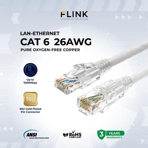Jual FLINK 15M Kabel Lan Cat6 Cat.6 UTP Ethernet Patch Cord Cable ...