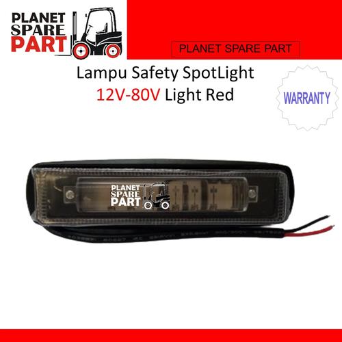 Jual Lampu Safety Red SpotLight For Forklift 12V-80V Red Light For ...
