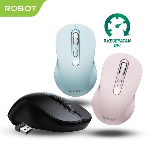 Promo Mouse Wireless ROBOT M206 2.4GHz Optical 1600DPI Garansi 1 Th ...