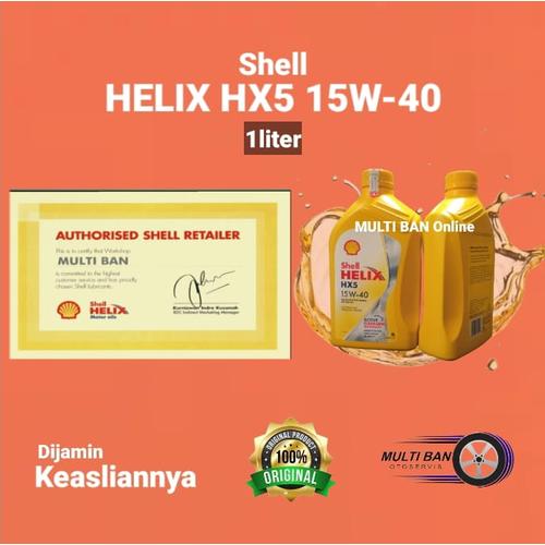 Jual SHELL HELIX HX-5 15W-40 @LITER - Kab. Bekasi - MULTI BAN Sentra ...