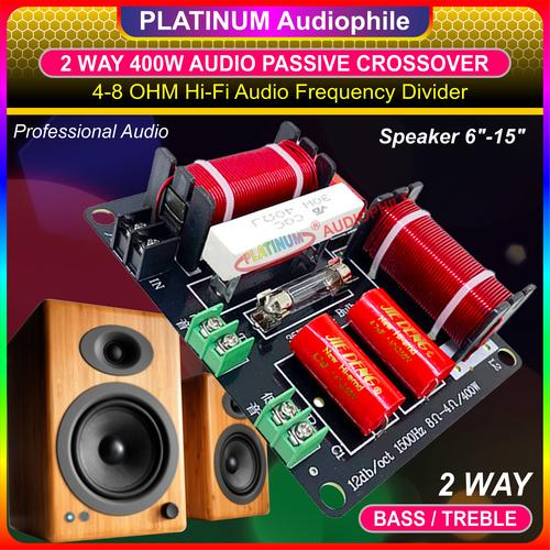 Jual Crossover Pasif 2 Way Treble Bass Passive Speaker Crosover WEAH ...