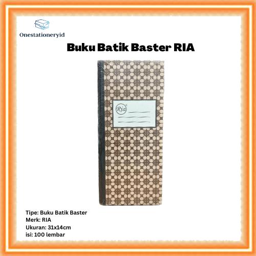 Jual RIA Buku Batik Baster / Bastar Ukuran 31x14cm Isi 100 Lembar Murah ...