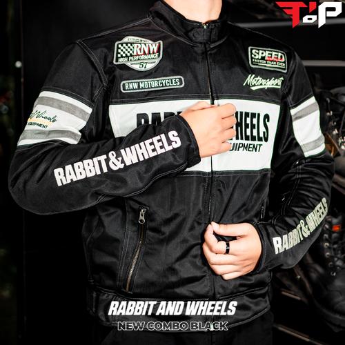 Jual RABBIT & WHEELS JACKET NEW COMBO BLACK JAKET MOTOR - L - Kota ...
