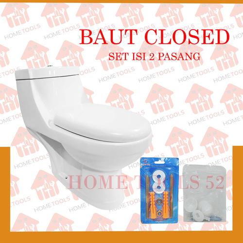 Jual Baut Closet Baut + Viser Set Isi 2 Pasang Closet Duduk - PLASTIK ...