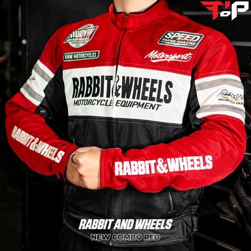 Jual RABBIT & WHEELS JACKET NEW COMBO RED JAKET MOTOR - L - Kota ...