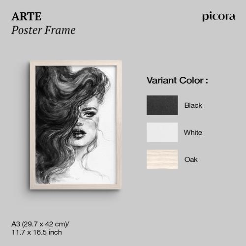 Promo PICORA ARTE Poster Frame A3 Pigura Bingkai Foto Dinding - White ...