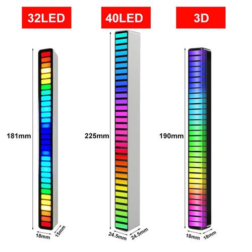 Jual LED BAR Lampu Equalizer Audio Spectrum Sensor Suara RGB - Standart ...