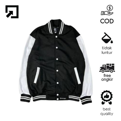 Jual Jaket Pria Wanita Varsity Polos Premium Jacket Olahraga Original ...