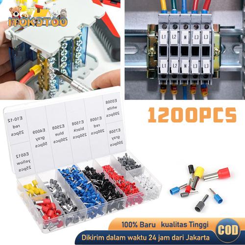 Jual 1200pcs Wire Ferrules Terminals Kit Alat Tangan Terminal Tabung ...