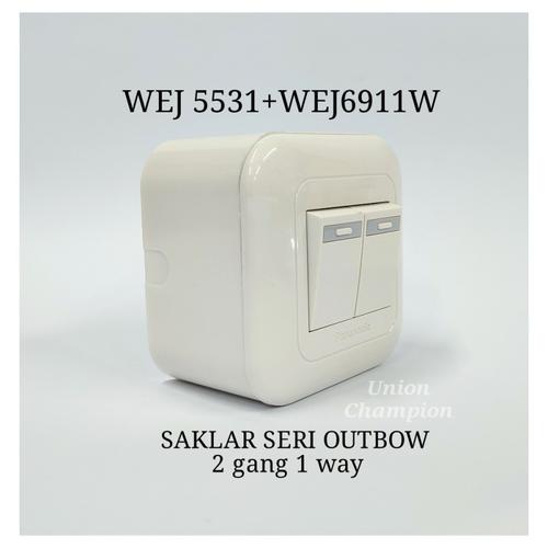 Jual Saklar Seri/Ganda OUTBOW PANASONIC WEJ5531+WEJ6911W - Jakarta ...