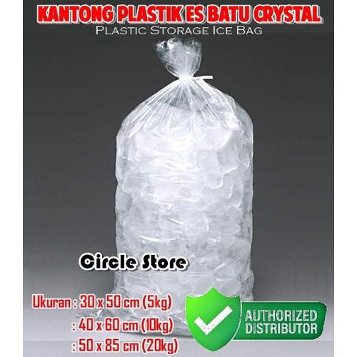 Jual Kantong Plastik Es Batu Kristal 10kg / Ice Bag / Plastik Packing ...