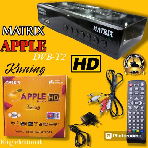 Jual set top box matrix hd dvb-t2 matrix apple kuning stb tv digital - Kota Yogyakarta - king ...