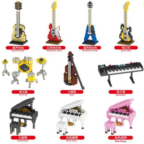 Jual Mainan Jike Petit Block Mini Building Nano Block 3D Puzzle Music ...