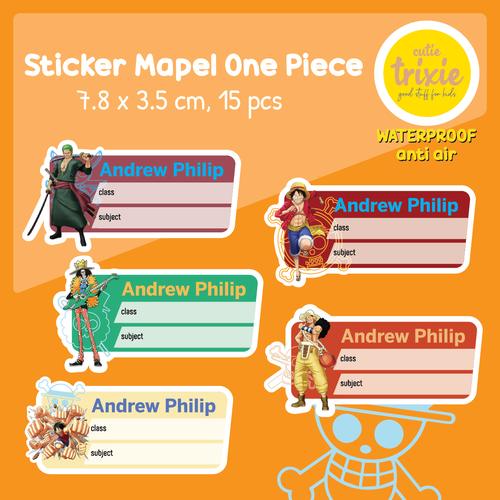 Jual Sticker Label Buku Mata Pelajaran Mapel One Piece - Jakarta Barat ...