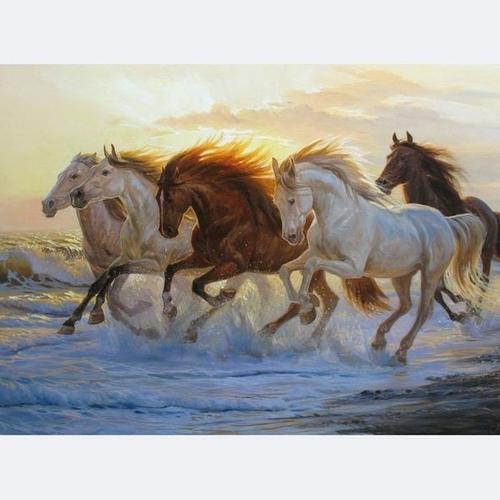 Jual lukisan dinding kuda lompat plus frame no frame - Kab. Bandung ...