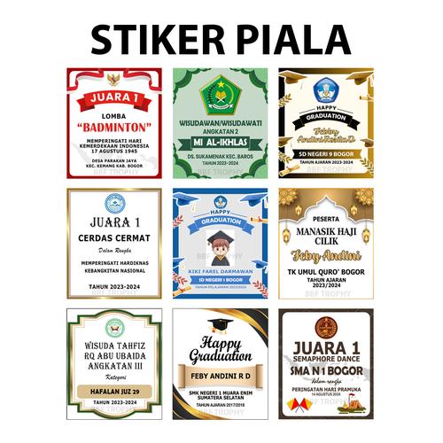 Jual Stiker piala kaki 1 (W4) - PK01 - Kota Bogor - BBF Trophy | Tokopedia
