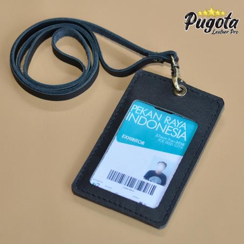 Jual LEATHER NAME TAG ID CARD HOLDER GANTUNGAN ID CARD GANTUNGAN ID ...