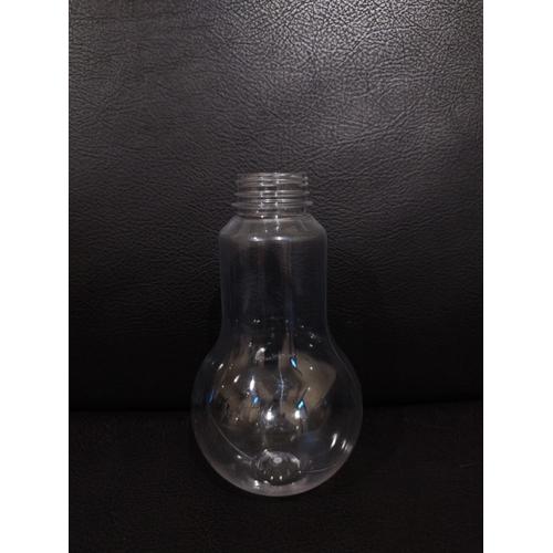 Jual Botol Bohlam 300 ml Clear / Botol Plastik 300 ml, Tutup SN Putih ...