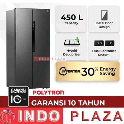 Promo KULKAS POLYTRON SIDE BY SIDE INVERTER PRS-455S Cicil 0% 3x - Kota ...