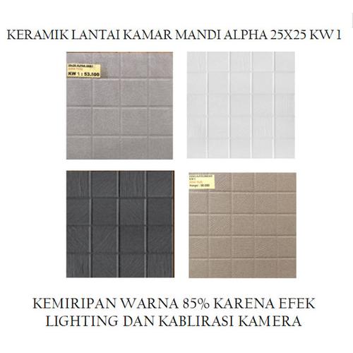 Jual Keramik Lantai Asia Tile Alpha 25x25 KW-1 - Putih - Kota Cimahi ...