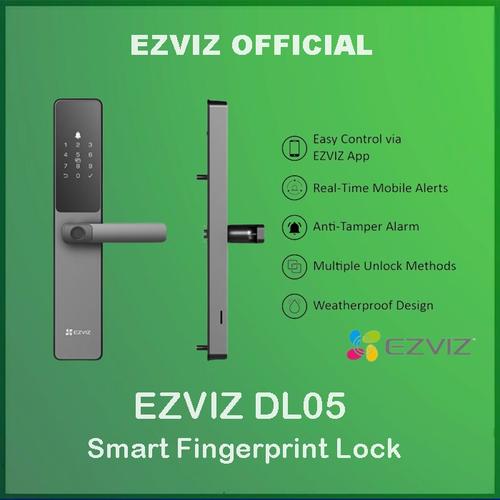 Promo Ezviz DL05 Smart Home Security Fingerprint Door Handle Lock DL 05 ...