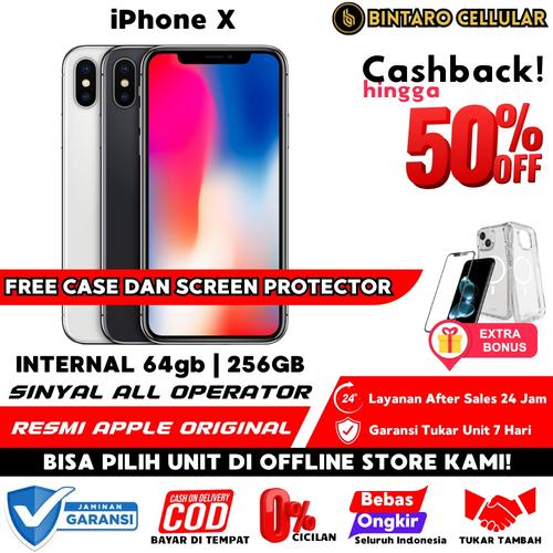 Jual APPLE IPHONE X 256GB 64GB SECOND ORIGINAL FULLSET - Face Id Off ...
